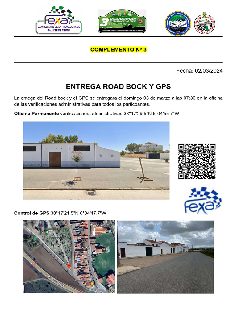 Complemento #3 Road Bock y GPS | PDF