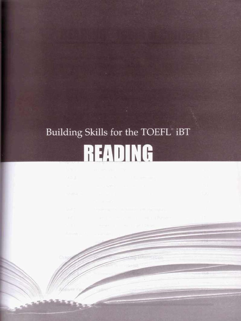 Building - Skills.for - The.toefl - Ibt Beginning - Reading Chapter.1 | PDF