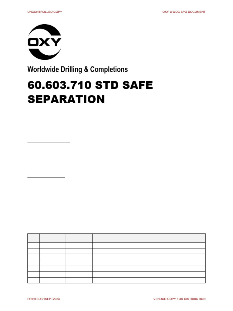 Safe Separation Standards for Drilling | PDF | Oil Well | Borehole