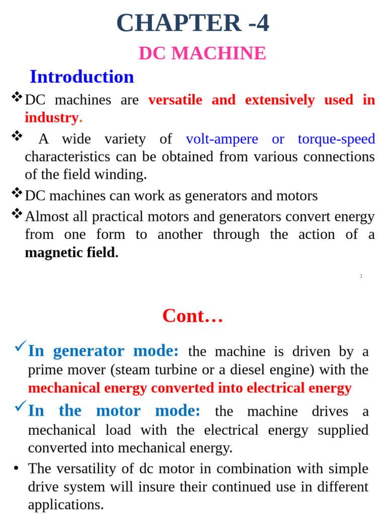 Overview of DC Machines and Their Applications | PDF | Electric Motor ...