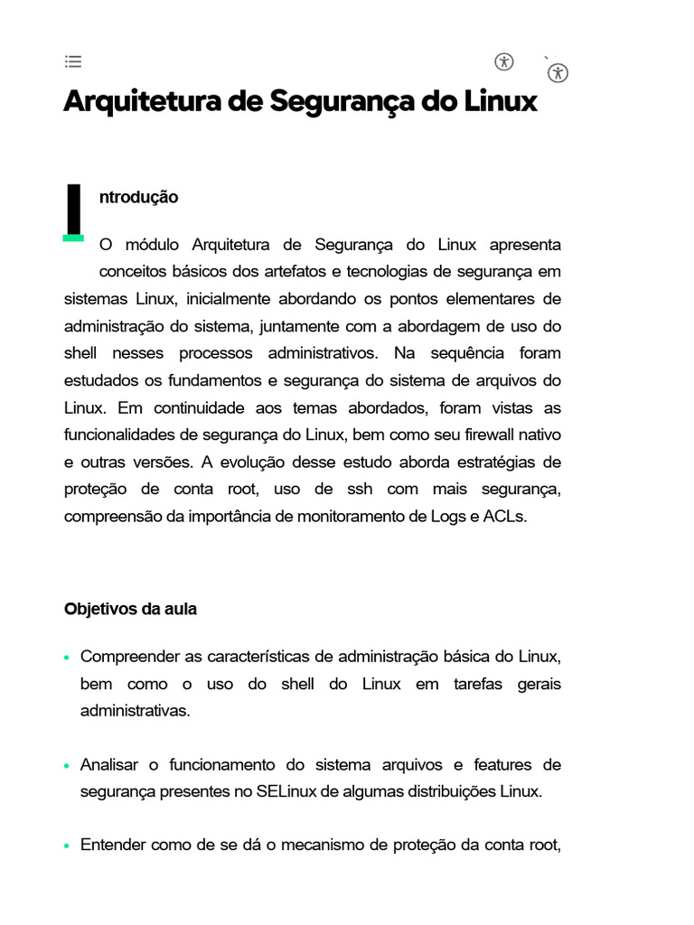 Segurança em Sistemas Linux | PDF | Linux | Gnu