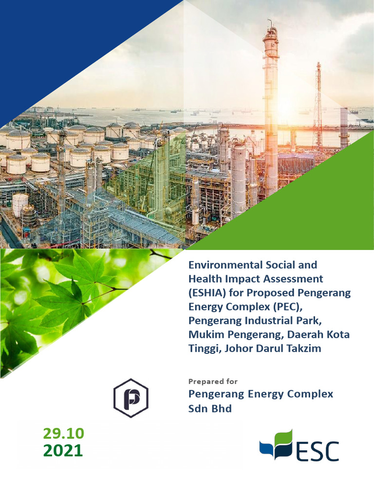 ESHIA for Pengerang Energy Complex | PDF | Climate Change Mitigation | Risk
