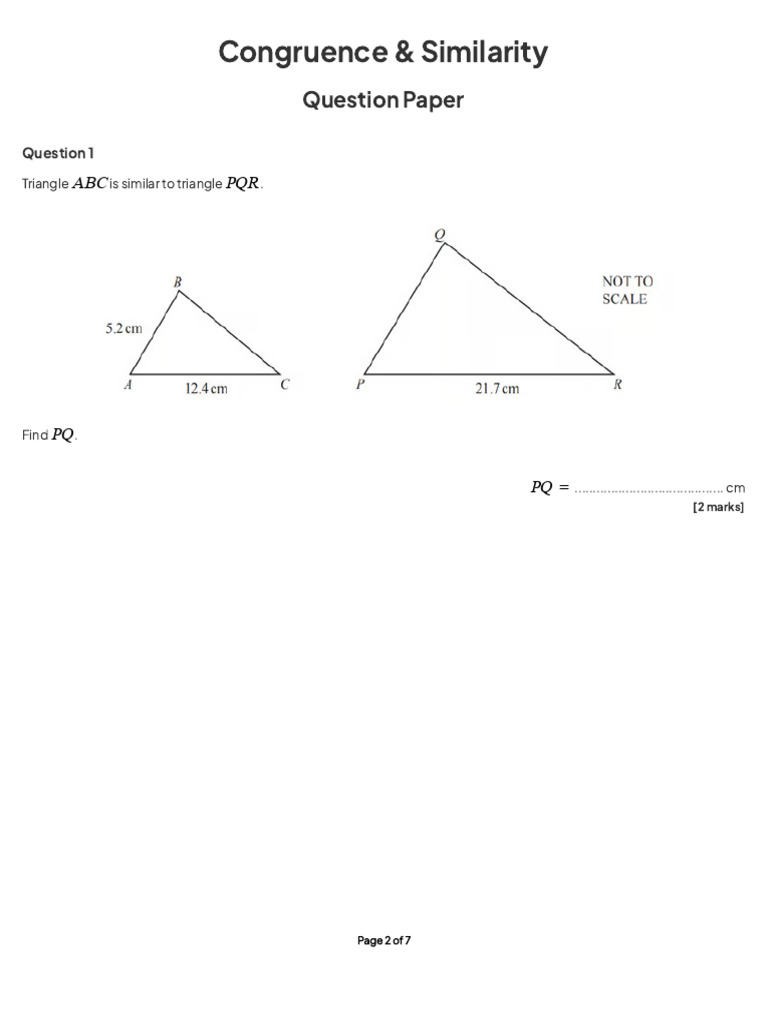 Similarity Three | PDF | Triangle | Geometry