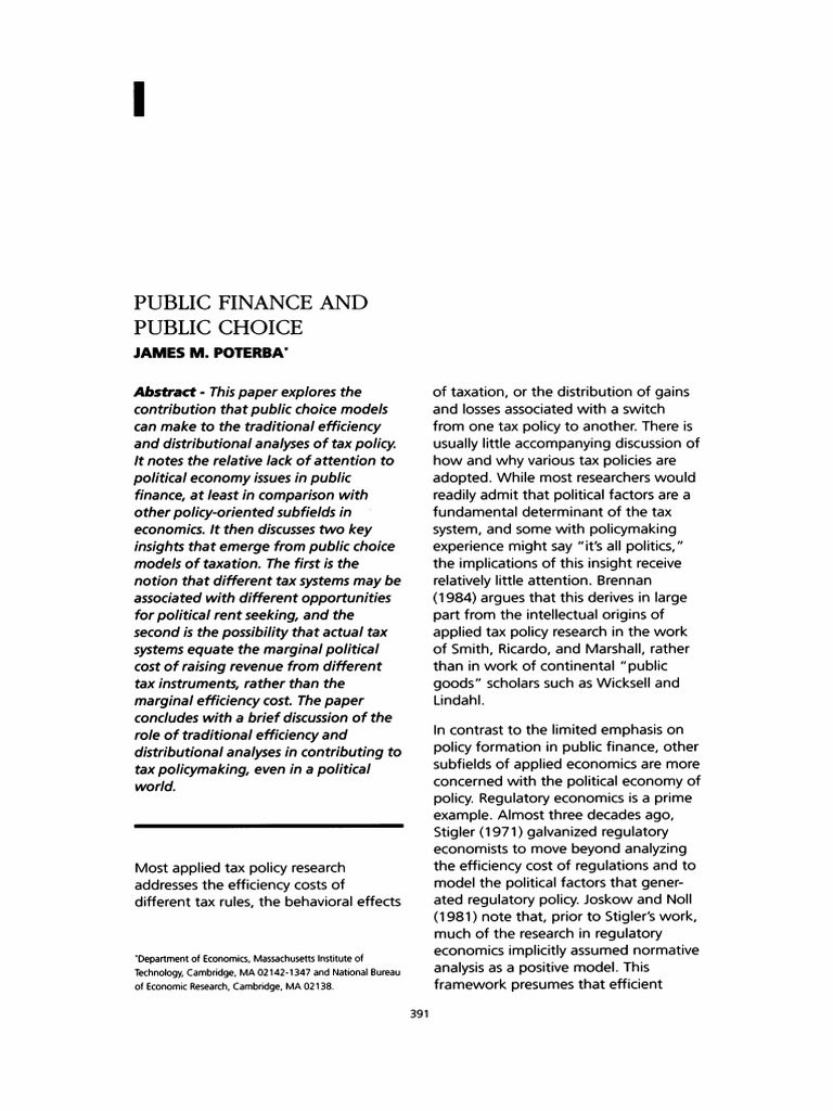Public Finance and Public Choice | PDF | Taxes | Economics