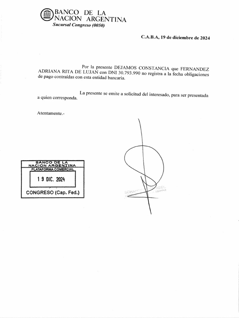 Cert. Libre Deuda | PDF