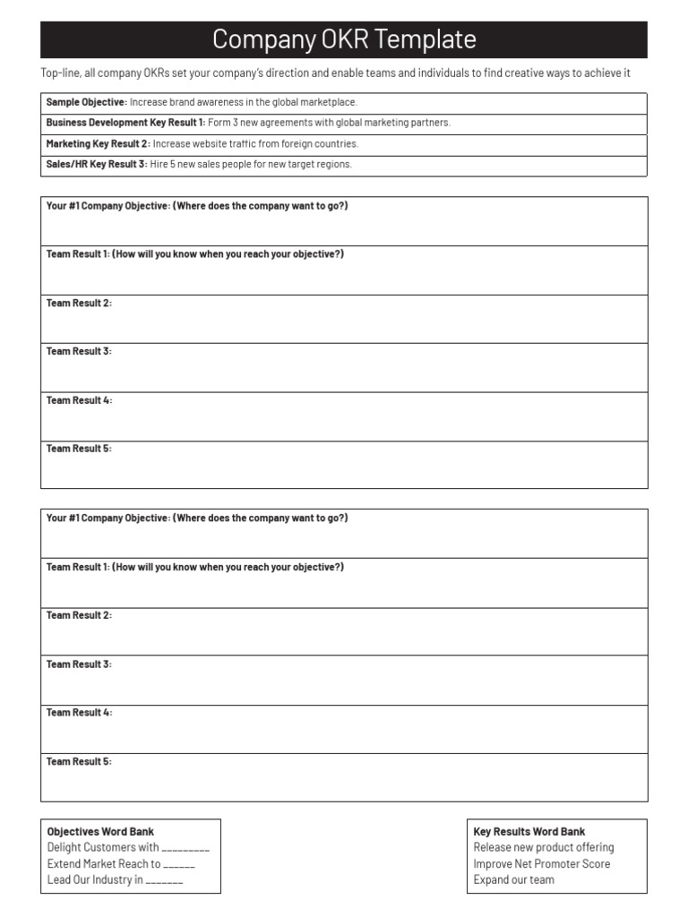 OKR Guide and Templates 5 10 | PDF | Marketing | Business