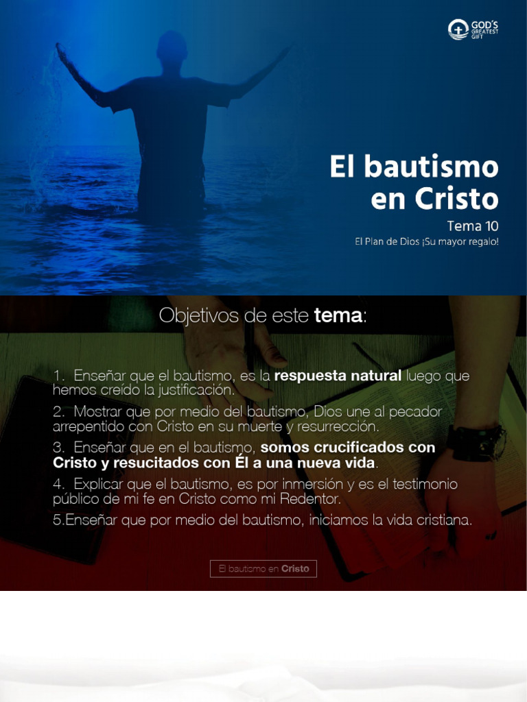 10 El Bautismo en Cristo | PDF | Cristo (título) | Bautismo