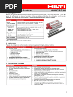 Ficha Tecnica Hilti Hit Re 500 v3 | PDF | Hormigón | Perforación