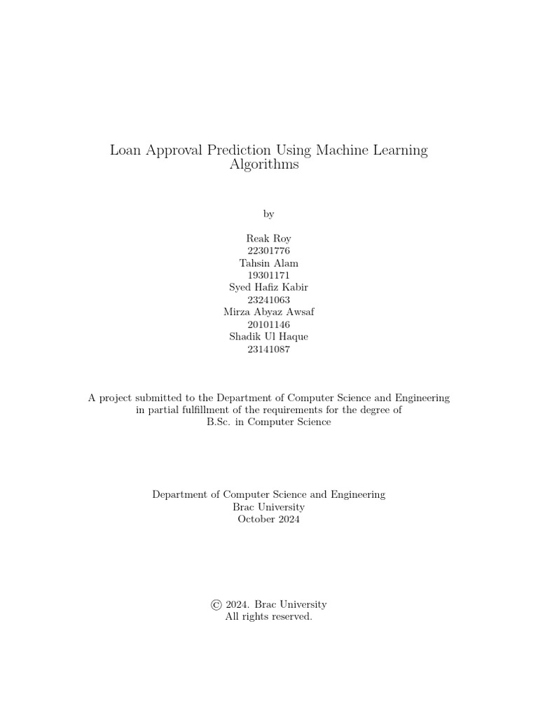 Loan Approval Prediction2 Pdf Machine Learning Artificial Neural