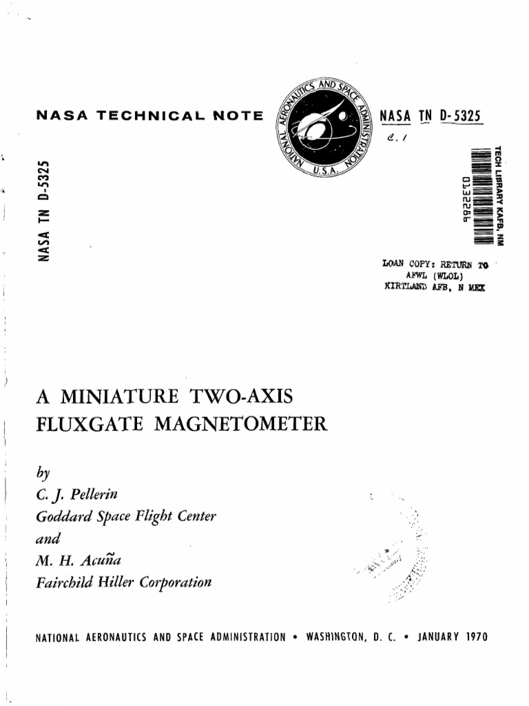 A Miniature Two-Axis Fluxgate Magnetometer: Goddurd | PDF ...