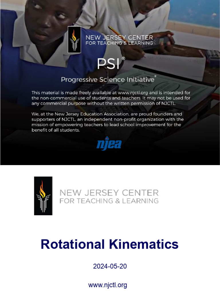 AP Phys1 Rotational Kinematics Presentation 2024-06-09 | PDF | Acceleration | Rotation Around A ...