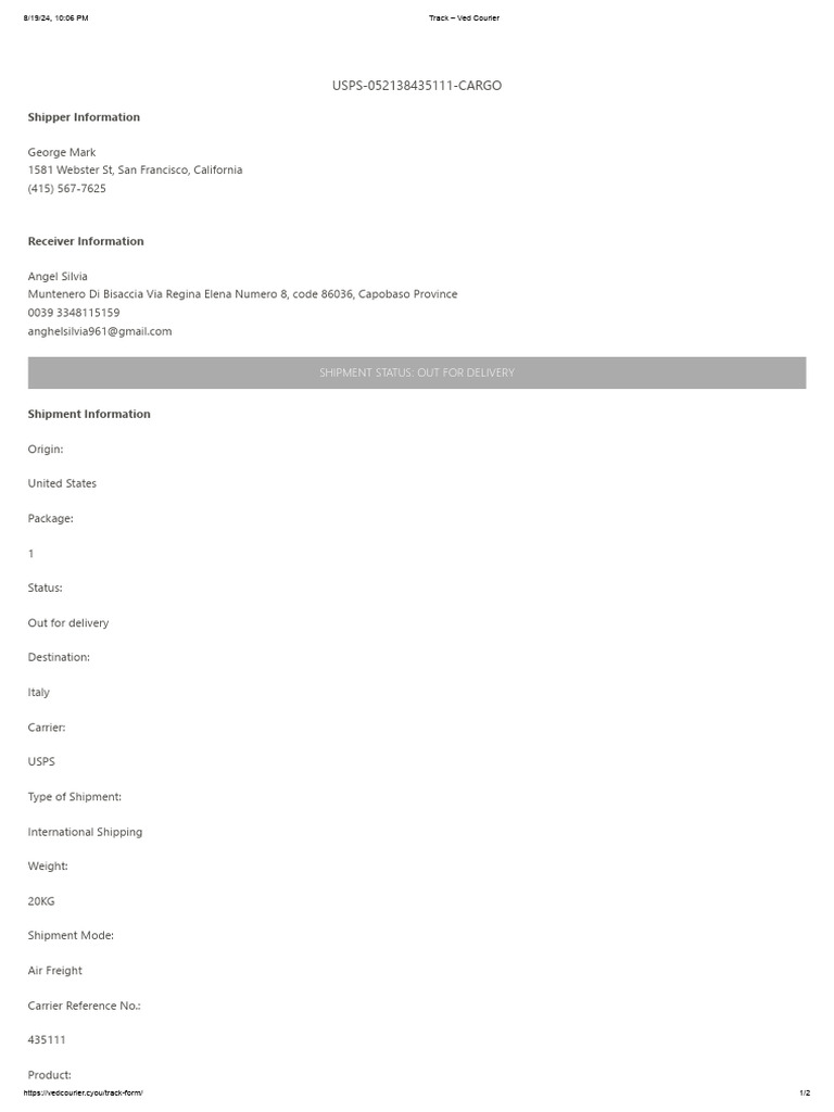 Track – Angel Silvia, | PDF