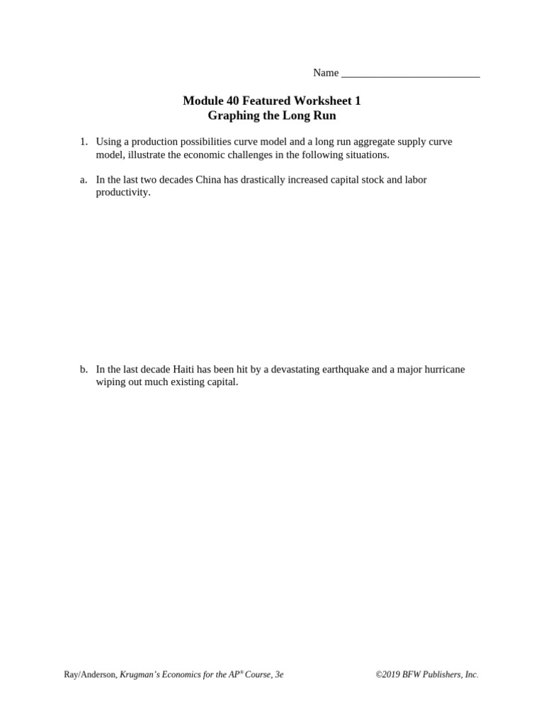 Mod 40 Featured Worksheet 1 | PDF