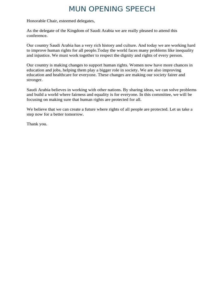 Saudi Arabia's Commitment to Human Rights | PDF