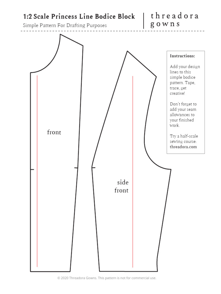 Sample Bodice Block - PDF V 1590260924 | PDF