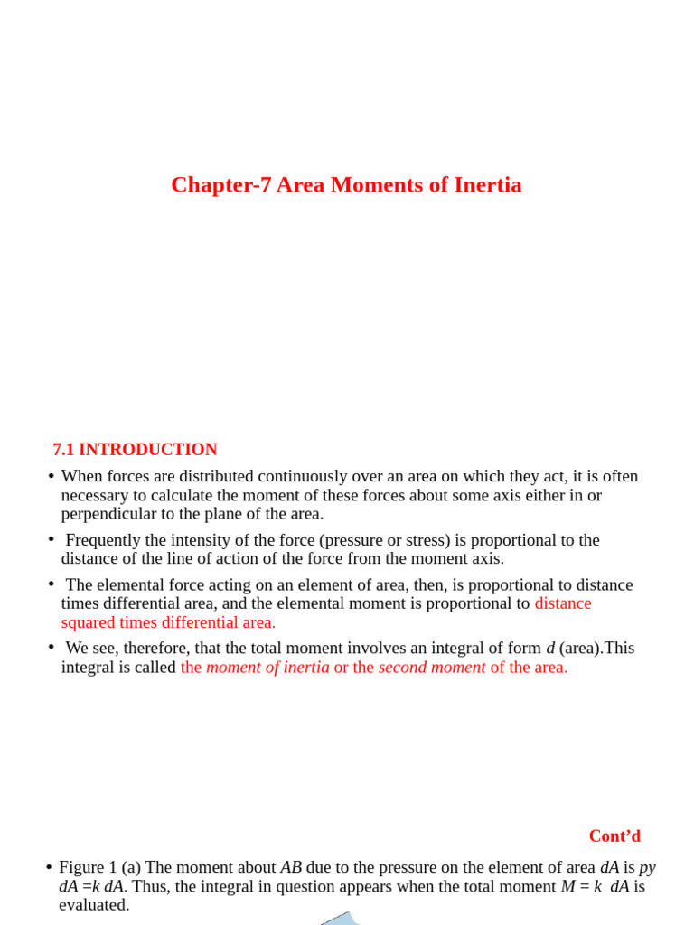 Chapter-Seven (Area Moments of Inertia) | PDF | Stress (Mechanics ...