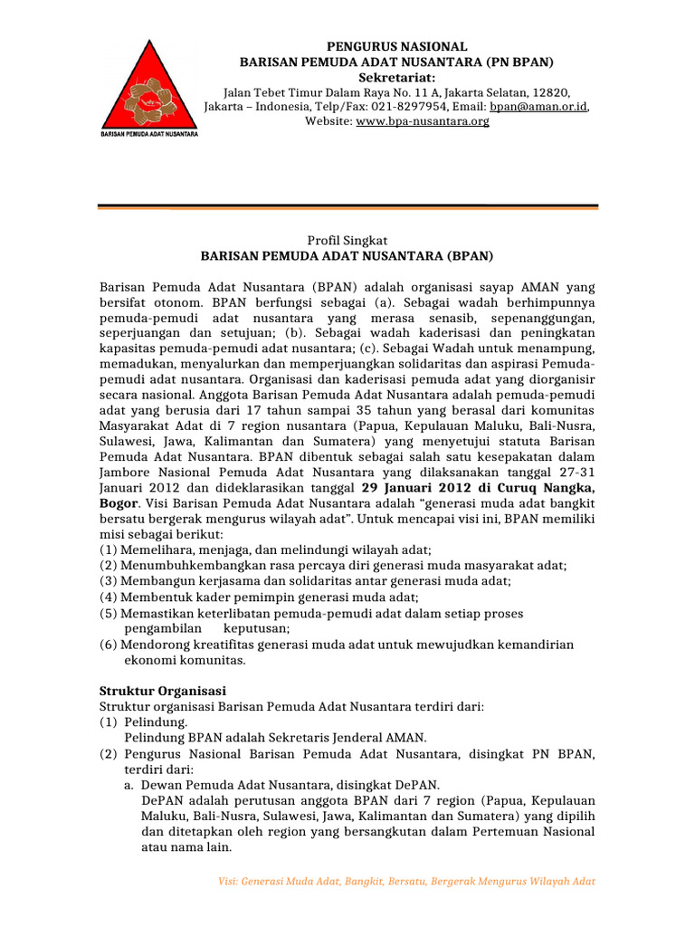 Formulir Aggota BPAN | PDF