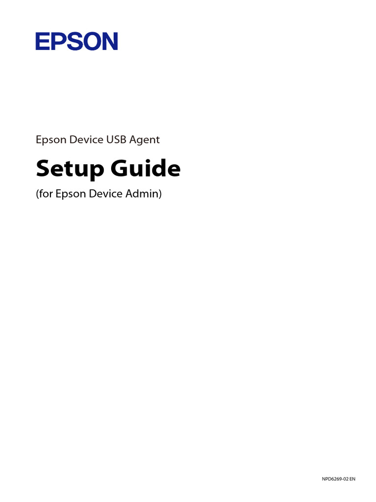 Ed Usb Agent Setup Guide npd6269 02 en | PDF | Microsoft Windows | Computer Network