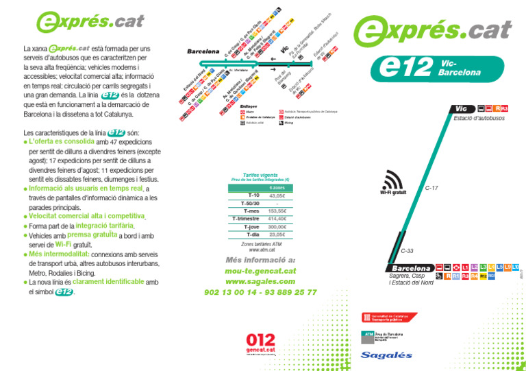 E12 Vic Barcelona Recorregut | PDF