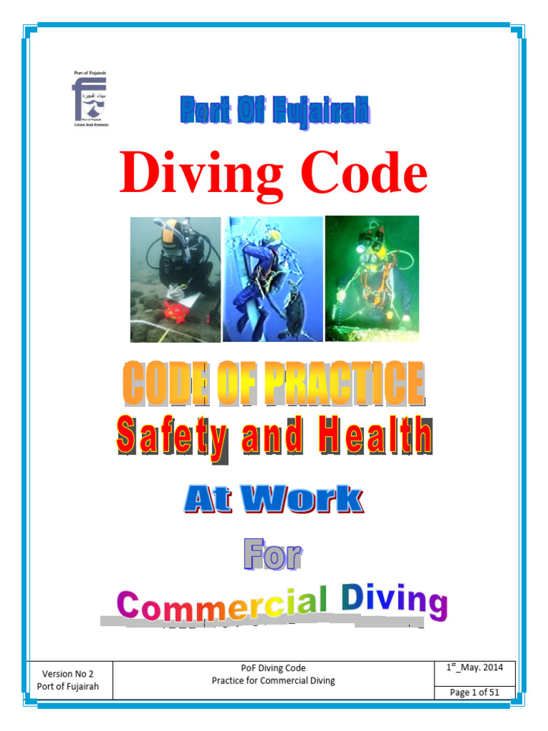 Annex 2 Diving Code Code of Practice | PDF | Scuba Diving | Underwater Diving