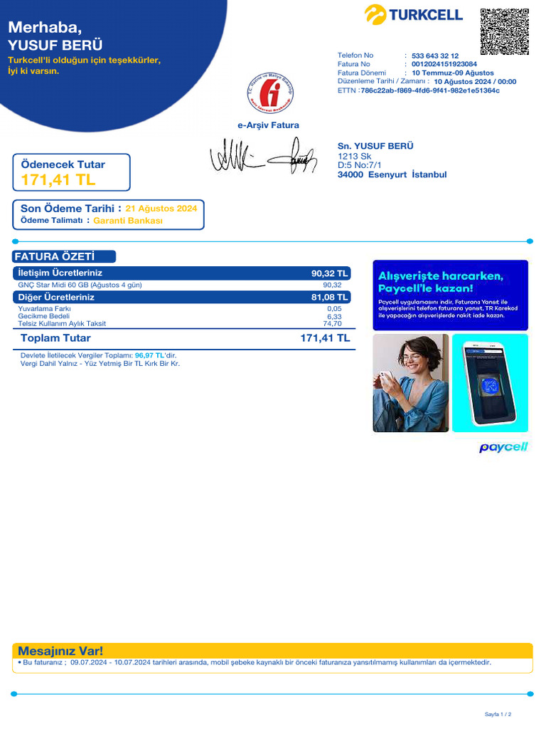 fatura-sorgulama-thy | PDF