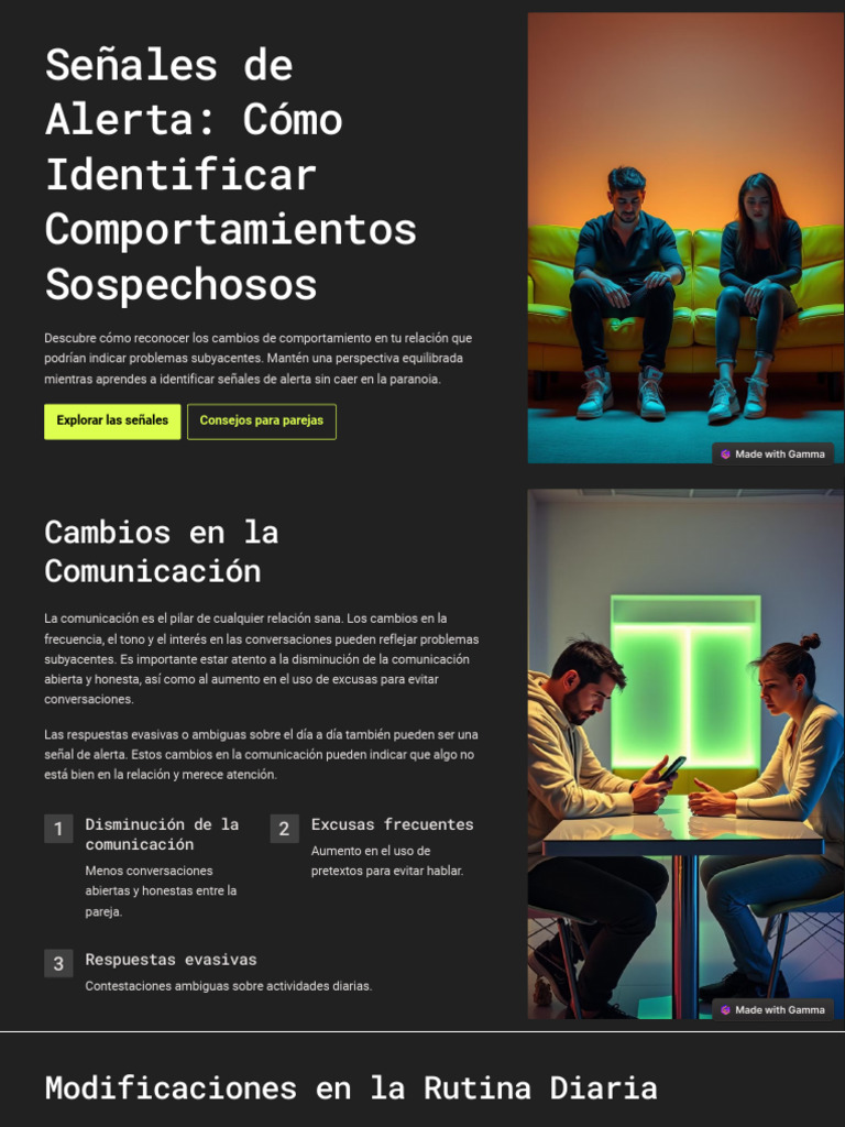 Senales de Alerta Como Identificar Comportamientos Sospechosos | PDF ...