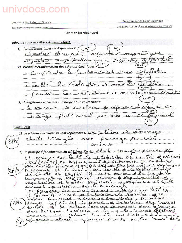 Corrige Schema L3.TextMark - Copie | PDF