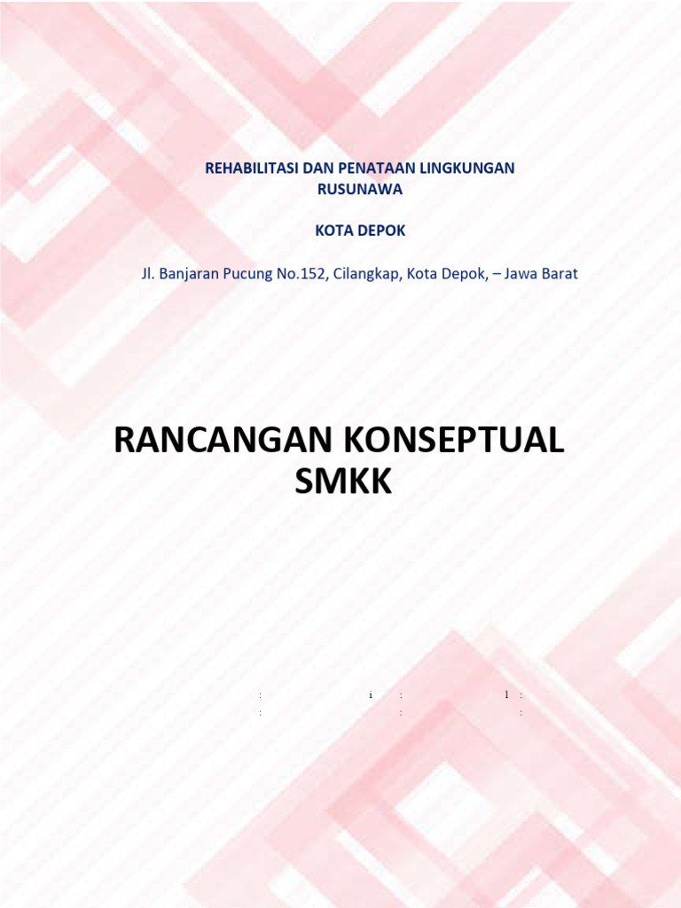 Rancangan Konseptual SMKK Rehab Rusunawa | PDF