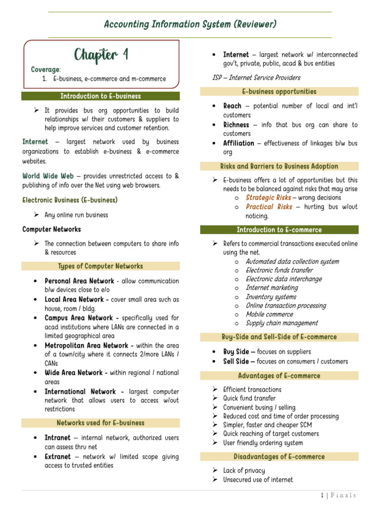 Finals Reviewer | PDF | Customer Relationship Management | E Commerce