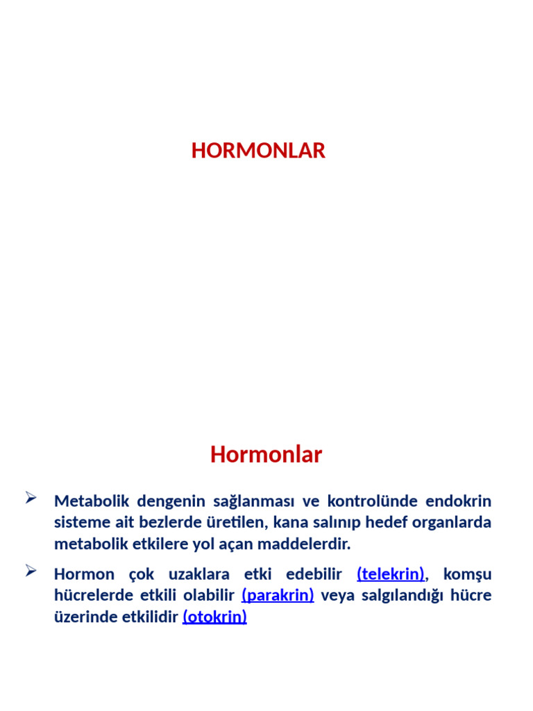 12. HORMONLAR | PDF