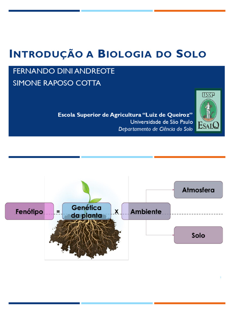 Biologia Do Solo Aula 1 2024 1 Pdf