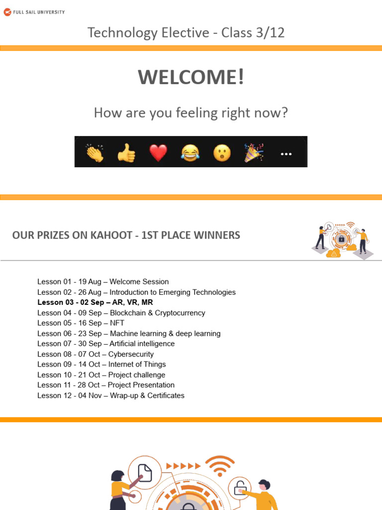 Tech Elective - Class 3. AR, VR, MR-2 | PDF | Virtual Reality | Cyberspace