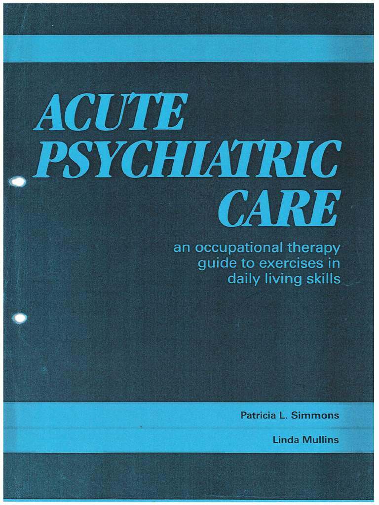 Acute Psychiatric Care | PDF