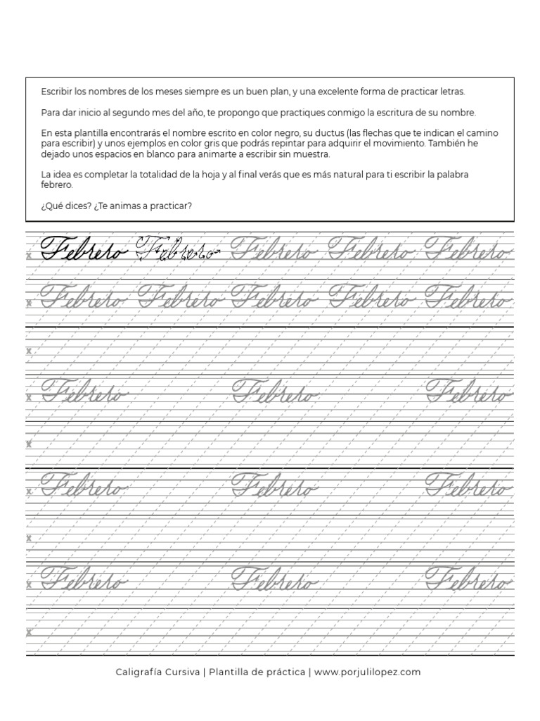 Plantilla Práctica Febrero | PDF