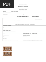 BIR Certificate (Form 2303) | PDF | Taxes | Economies