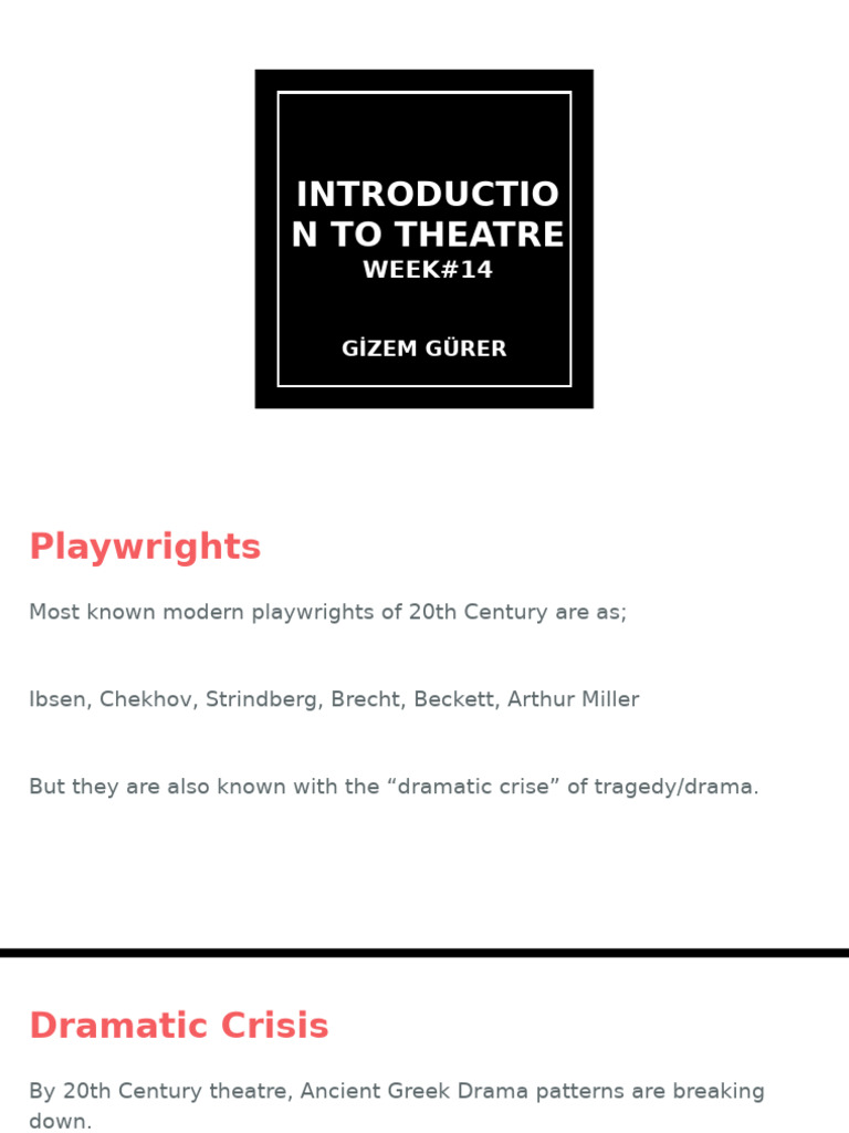 14 - Modern Tragedy - Drama | PDF | Tragedy | Theatre