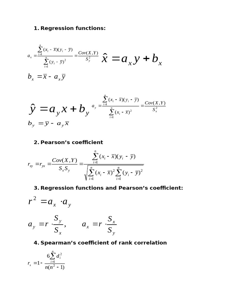 Formulas 2 | PDF