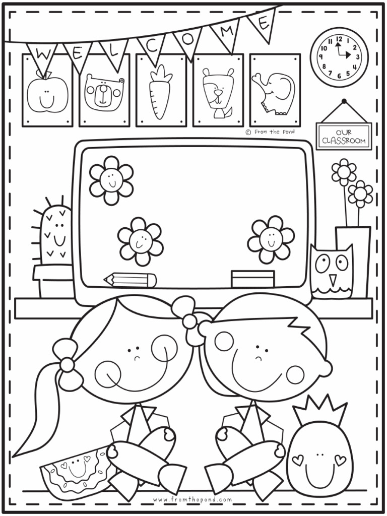 COL Classroom Coloring Page | PDF