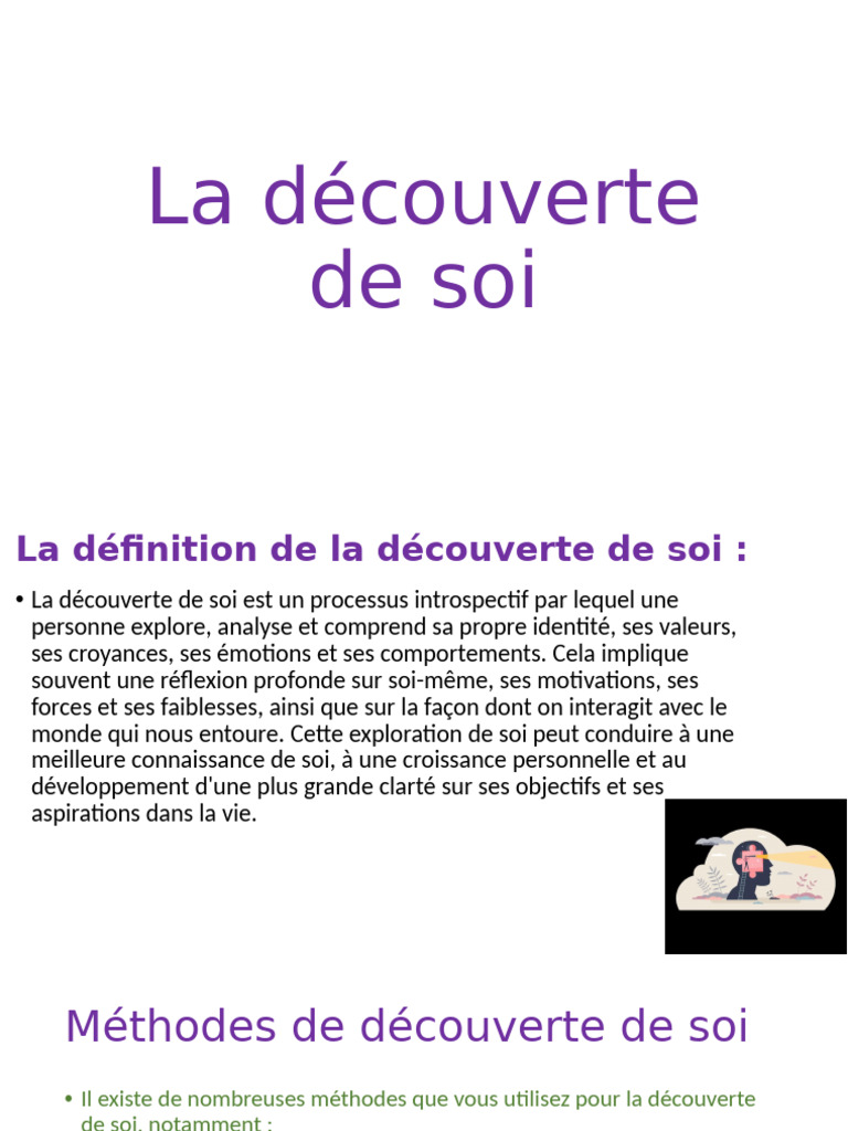 La Découverte De Soi Pdf