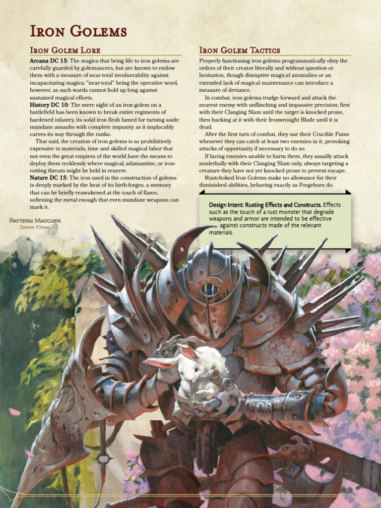 Iron Golems - The Homebrewery | PDF | Military