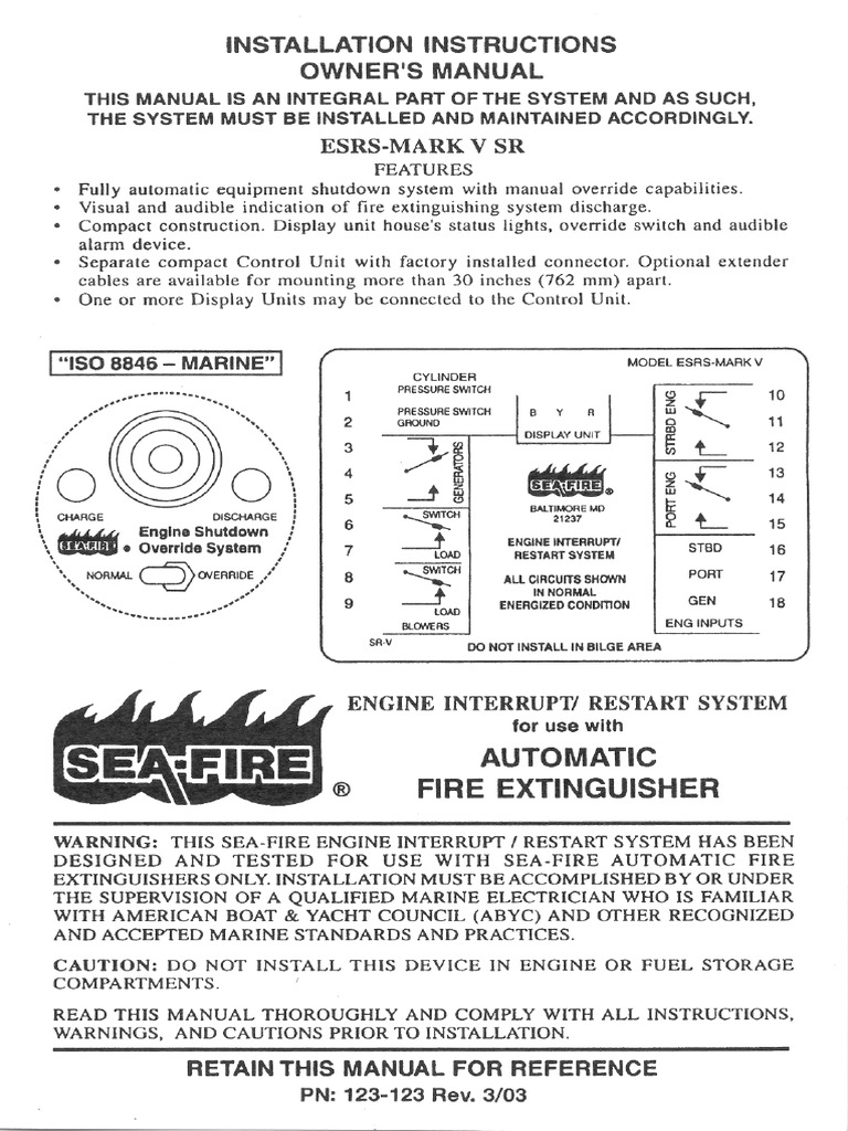 Halon Wiring-ESRS Mark V SR Installation Manual | PDF