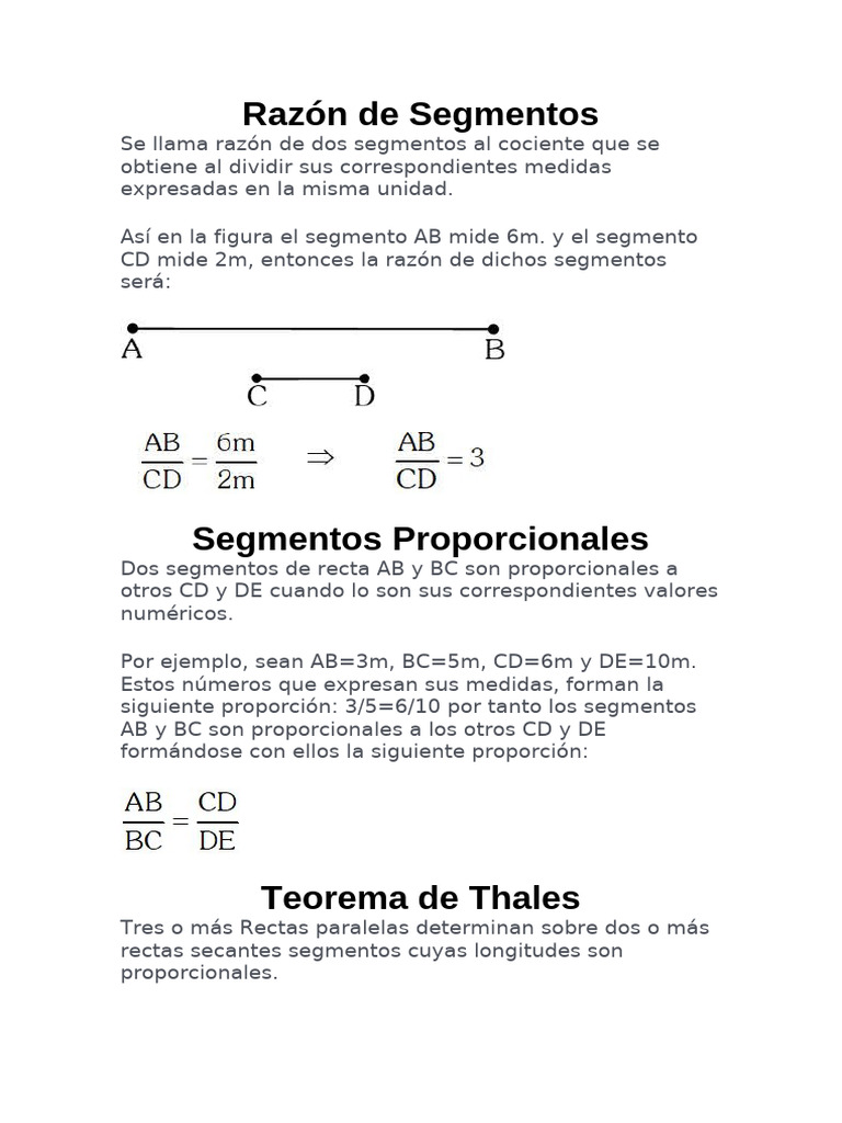 proporciones teoria geometria | PDF | Triángulo | Matemática Elemental