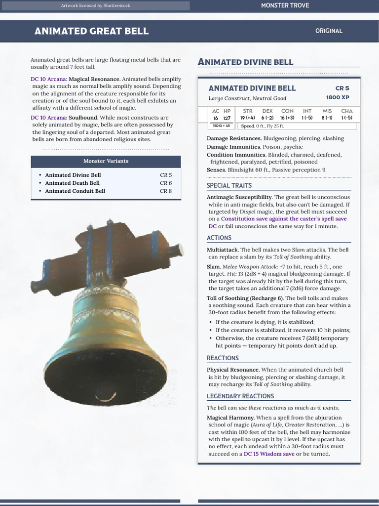 Adventure Trove - Animated Great Bell | PDF