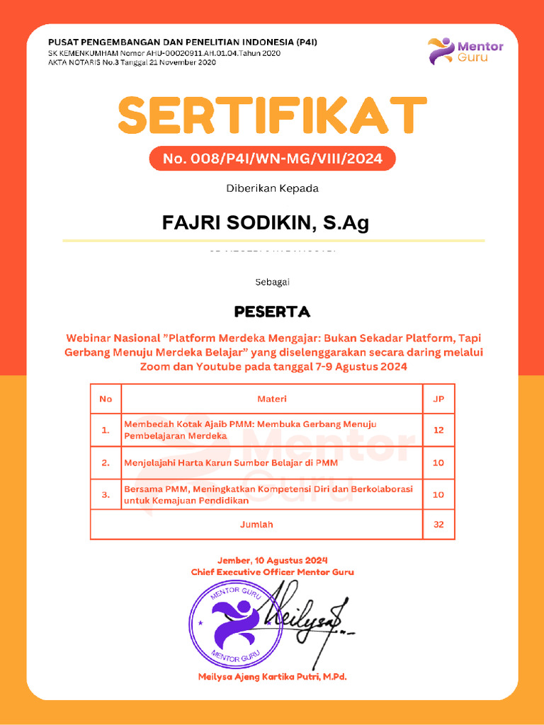 Sert 2 - FAJRI | PDF