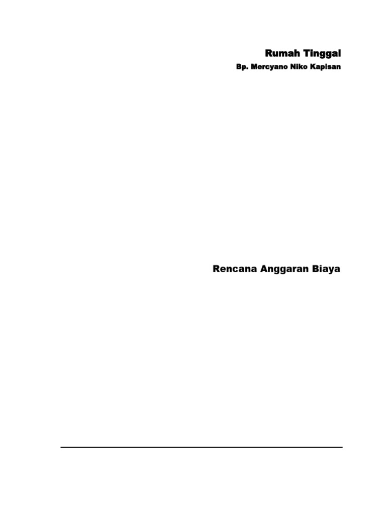 RAB Dinding Partisi | PDF