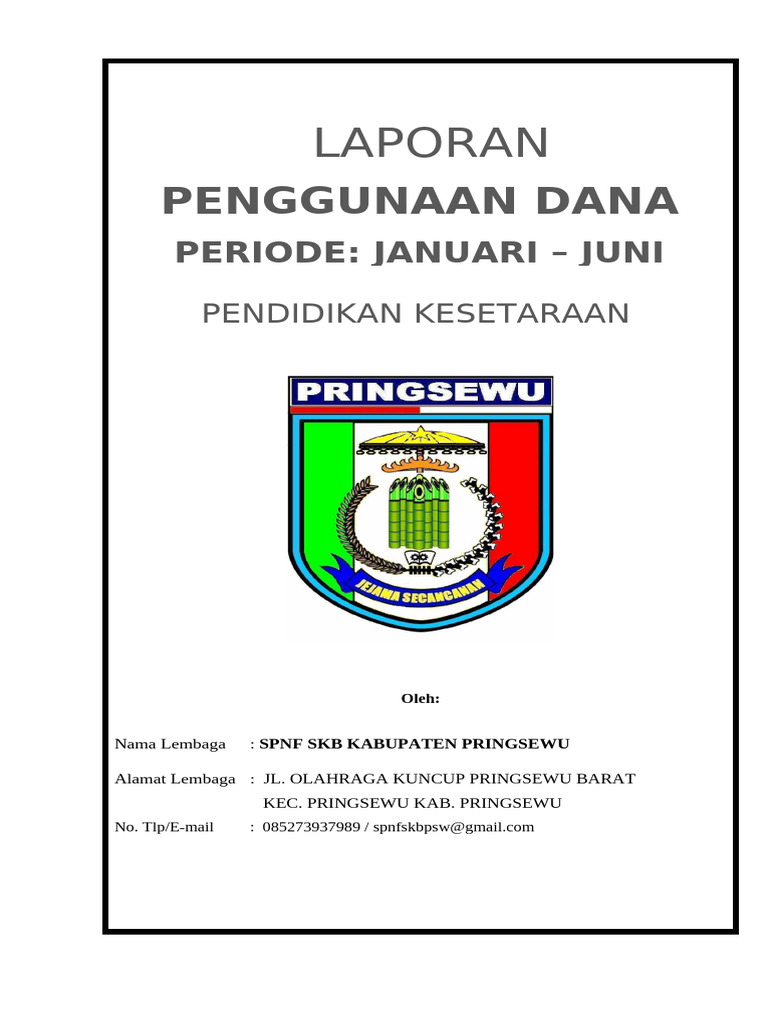 Cover Lpj Tahun 2024 | PDF