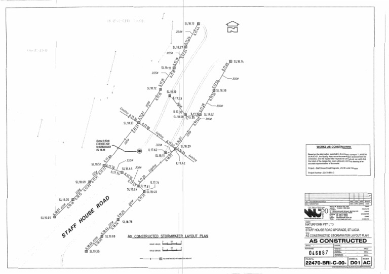 22470-BRI-C-00-D01 Stormwater Layout Plan | PDF