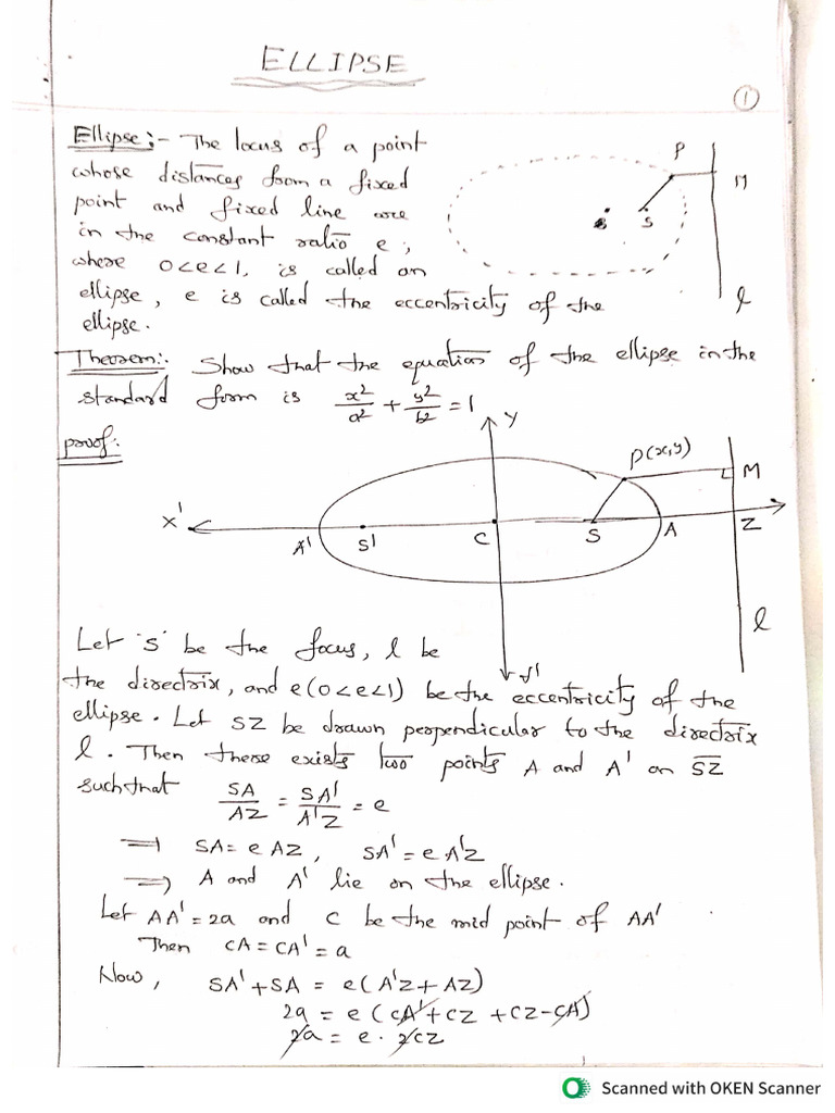 Ellipse | PDF