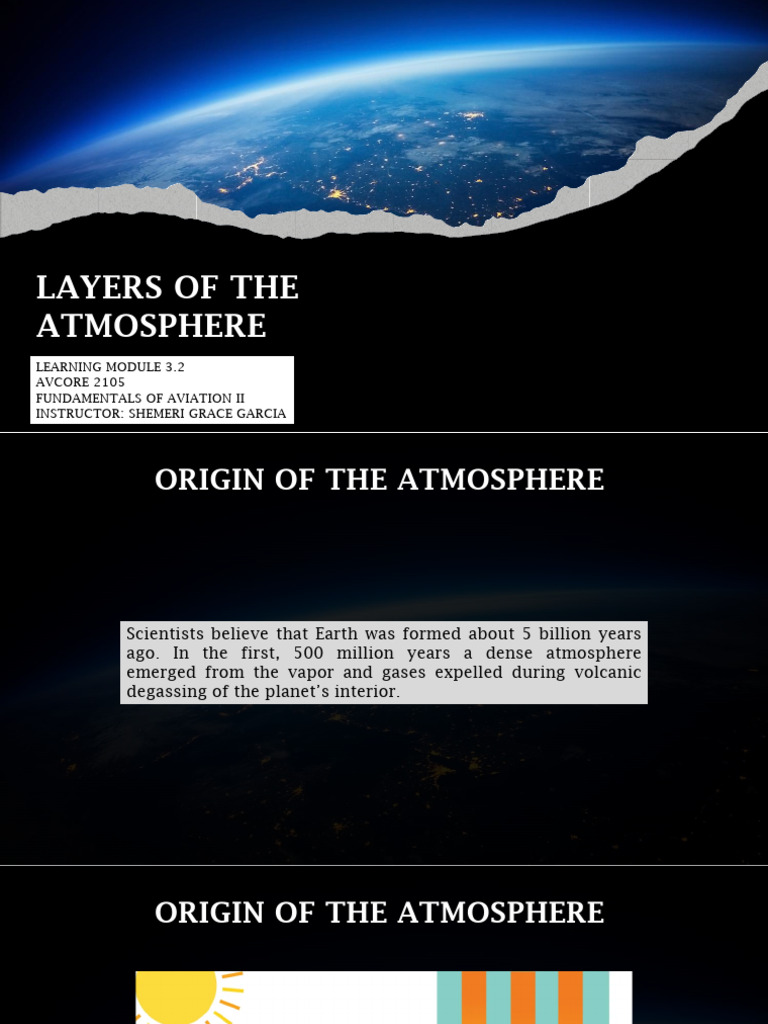 Module 3.2-Presentation (Layers of The Atmosphere) | PDF | Atmosphere ...