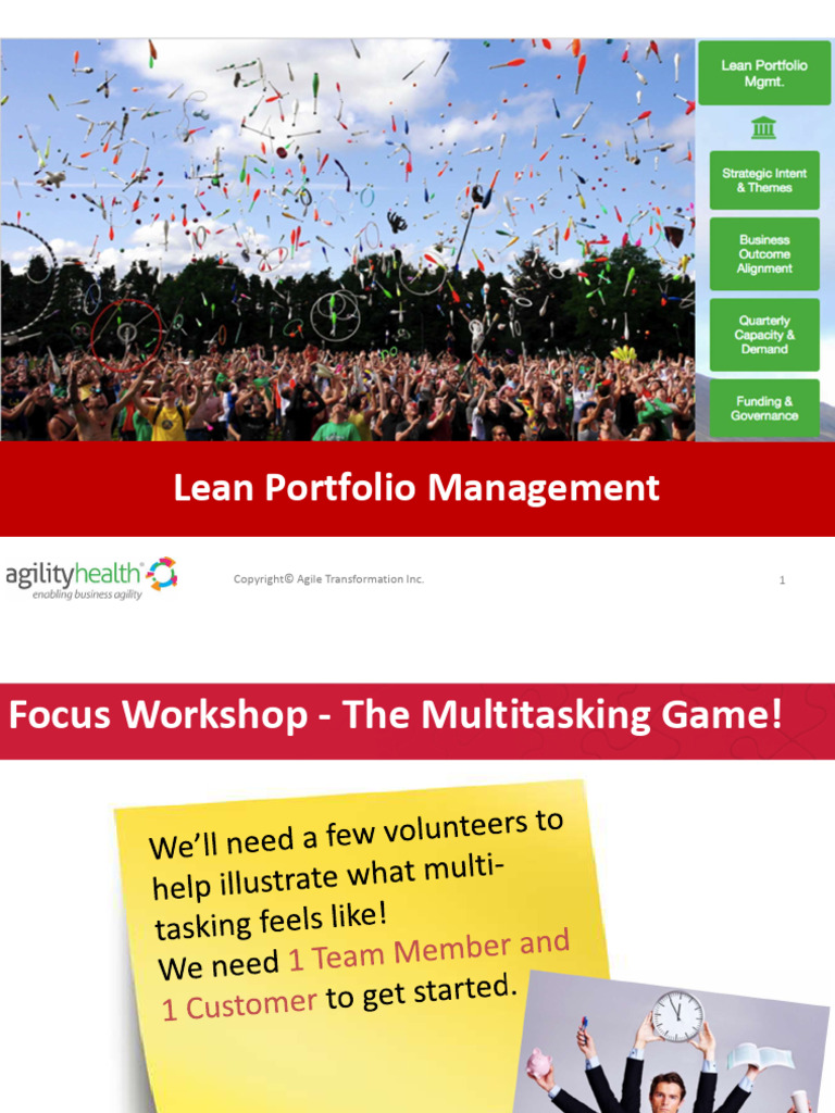 Lean Portfolio Management Slides | PDF | Business | Economies